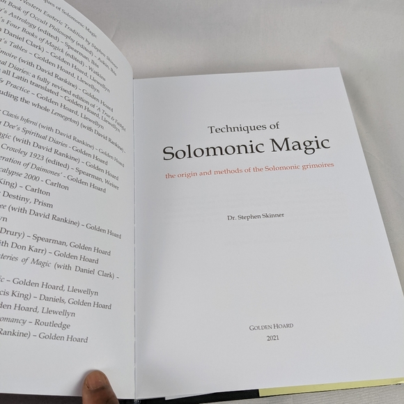 unbranded | Other | Techniques Of Solomonic Magic By Stephen Skinner ...